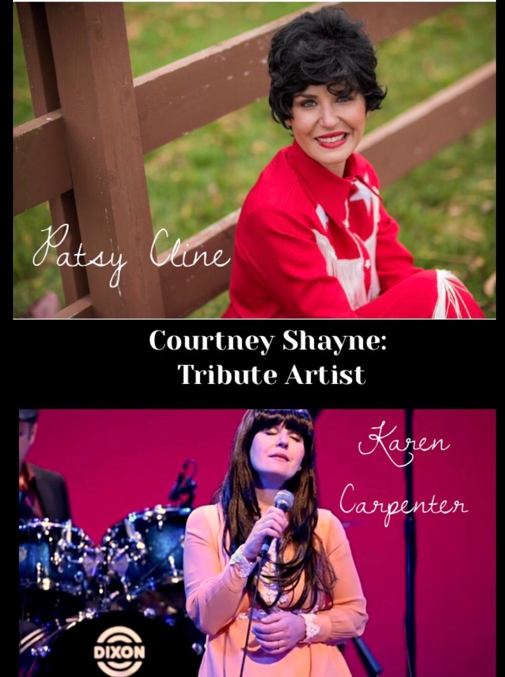 Courtney Shayne: Tribute Artist - Show Schedule