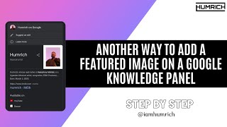 How To Add a Featured Image to Your Google Knowledge Panel