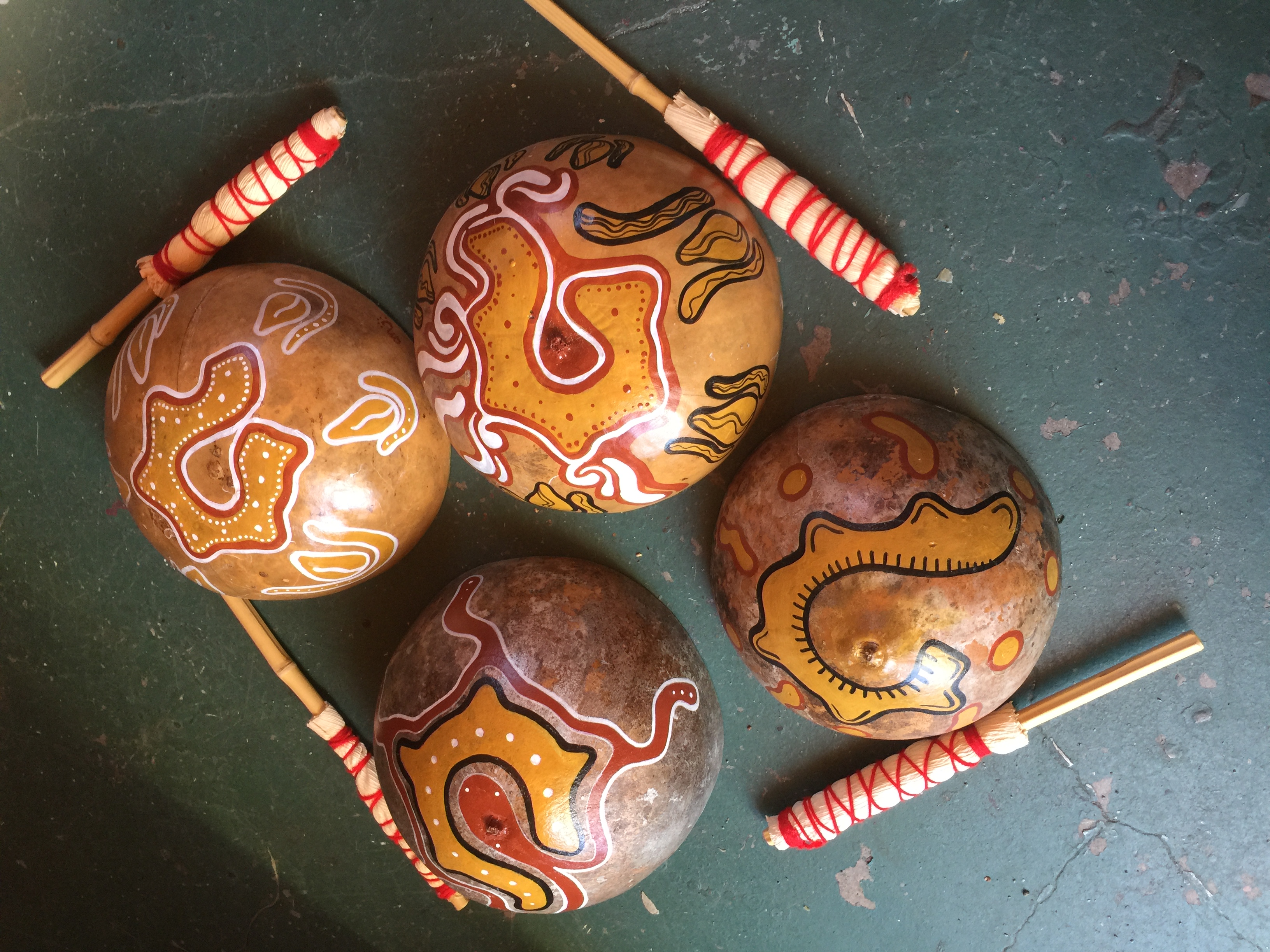 7" to 8"" inch TAMBORES DE AGUA (Yaqui) - YAQUI WATER DRUMS - SOUNDS OF ...