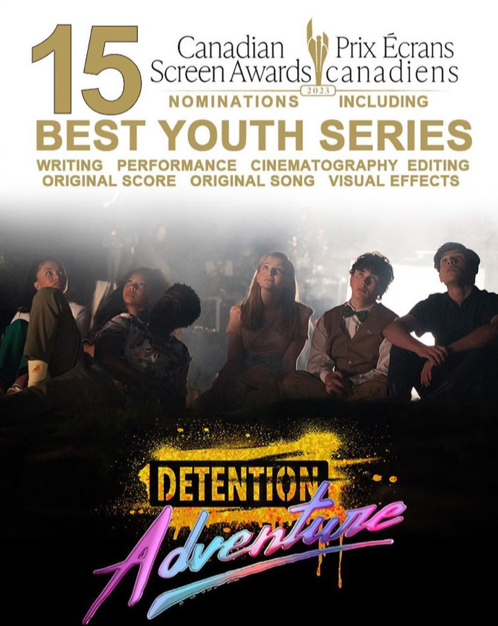 SECOND CANADIAN SCREEN AWARD NOMINATION!