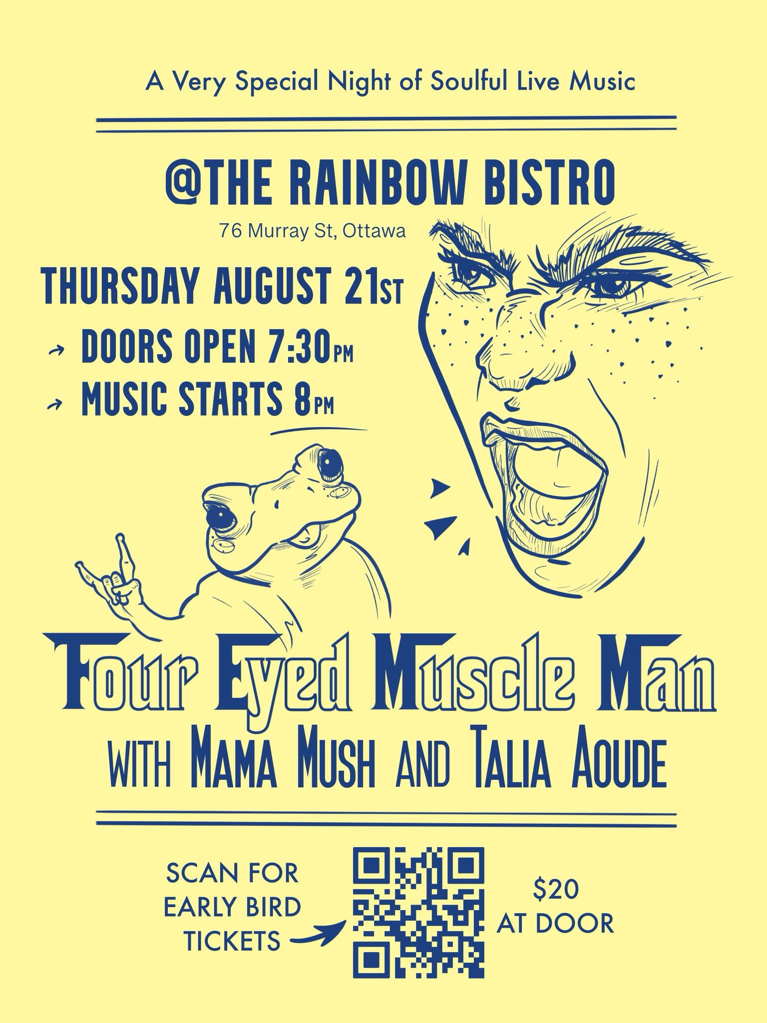 Mama Mush + Four Eyed Muscle Man + Talia Aoude wsg SoundProof @ Rainbow ...