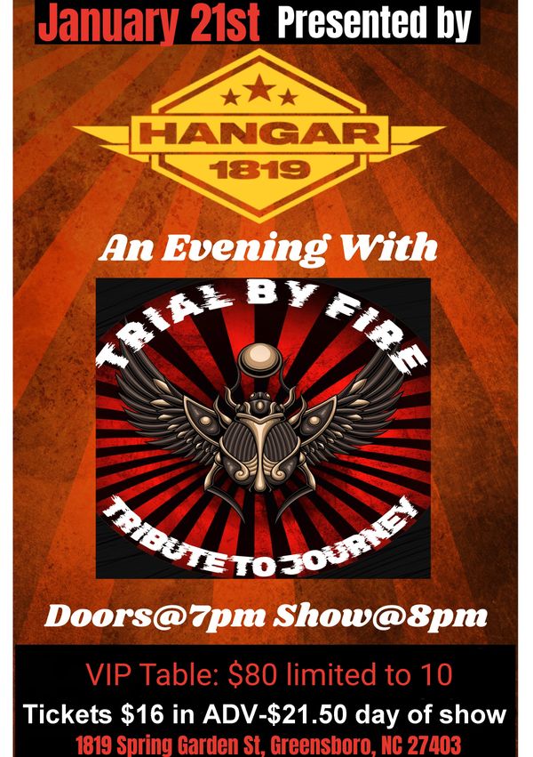 Journey Tribute Trial by Fire@Hanger 1819 @ Hanger 1819 - Jan 21, 2023 ...