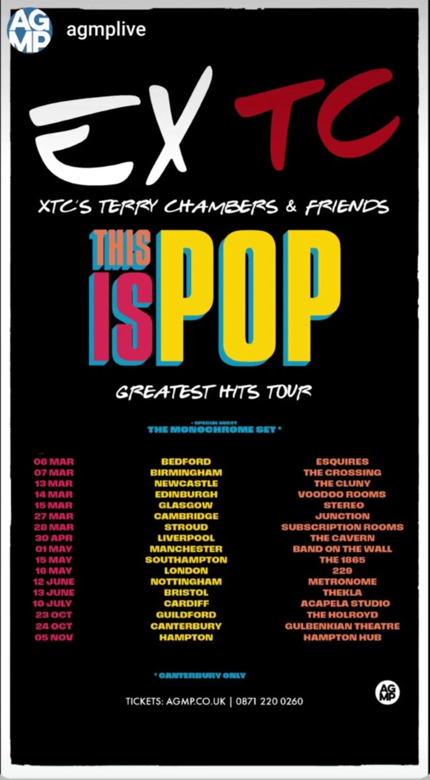 Official website for EXTC- XTC's Terry Chambers and Friends - TOUR DATES